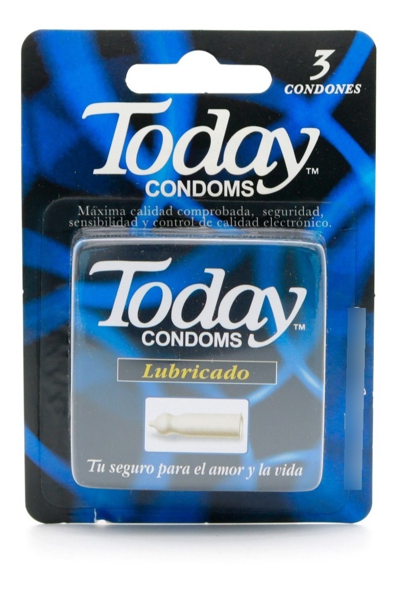 Condones Today Lubricado X 3 Unidades - Drogueria Farmaweb