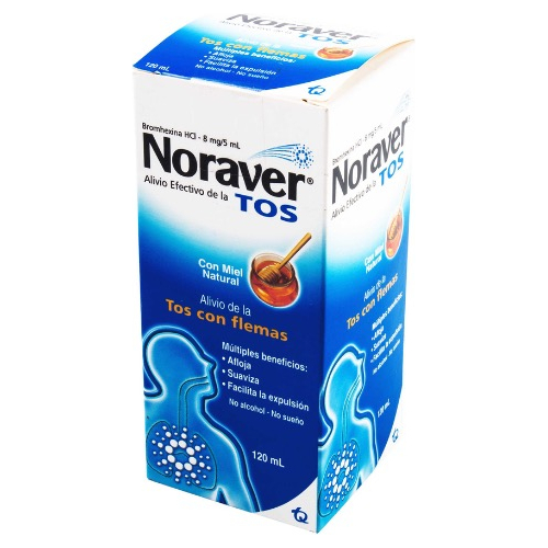 Noraver Tos Miel Adulto Jarabe 120 Ml - Drogueria Farmaweb